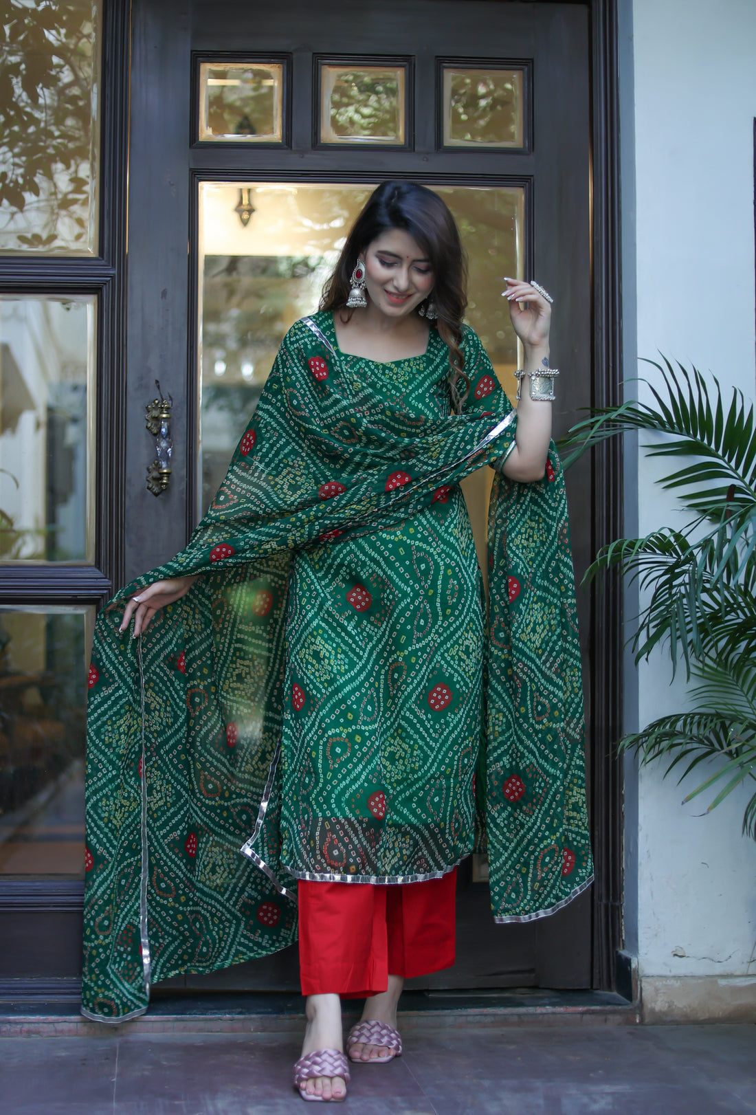 Shree Green Suit Set – Amaanyaa
